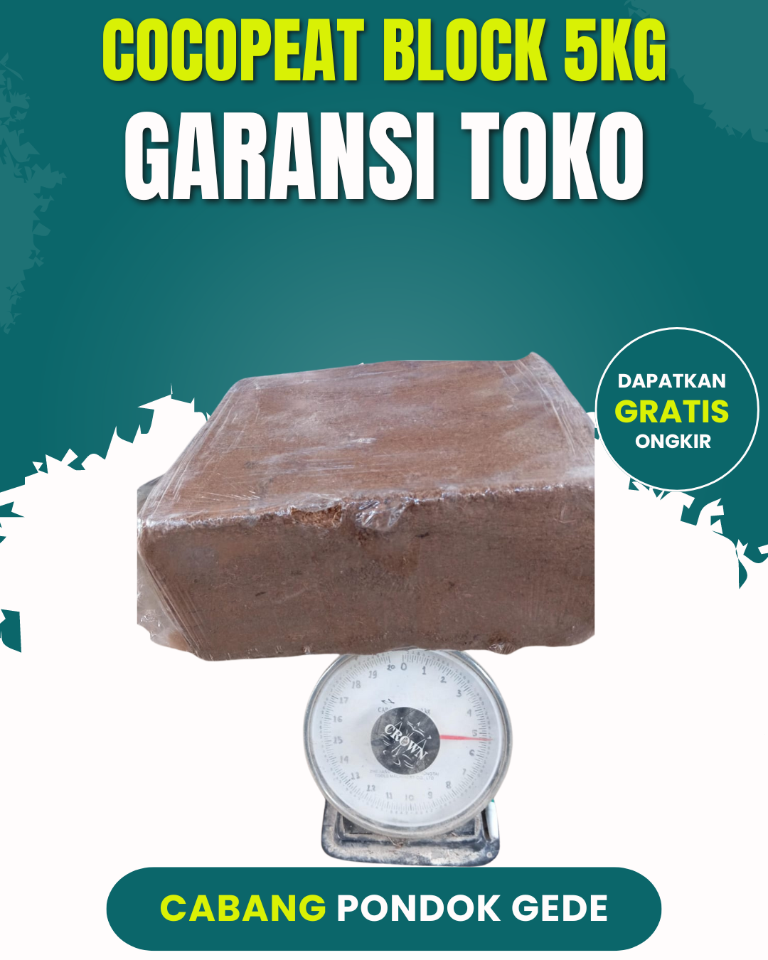 Cocopeat Block 5kg Cocovit Cocopit Halus | Lazada Indonesia