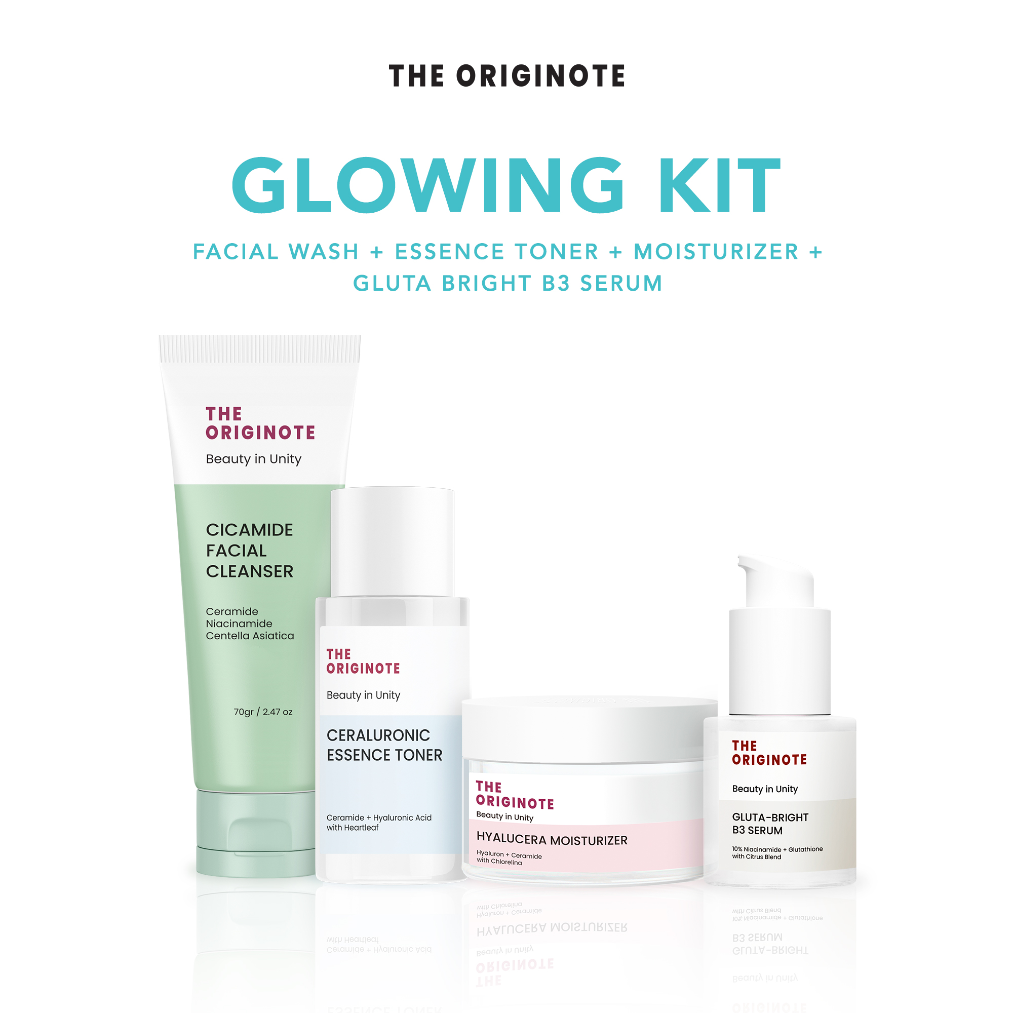 SPECIAL BUNDLE 4in1 The Originote KIT: ACNE KIT, GLOWING KIT, BARRIER ...