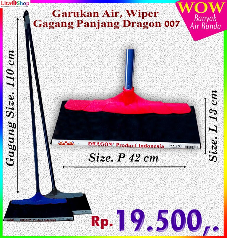 Wefer Wiper Air Lantai Dragon Serokan Air Karet 007 | Lazada Indonesia