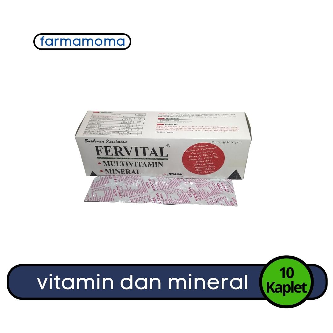FERVITAL - Multivitamin dan mineral - 10 kapsul - Itrasal | Lazada ...