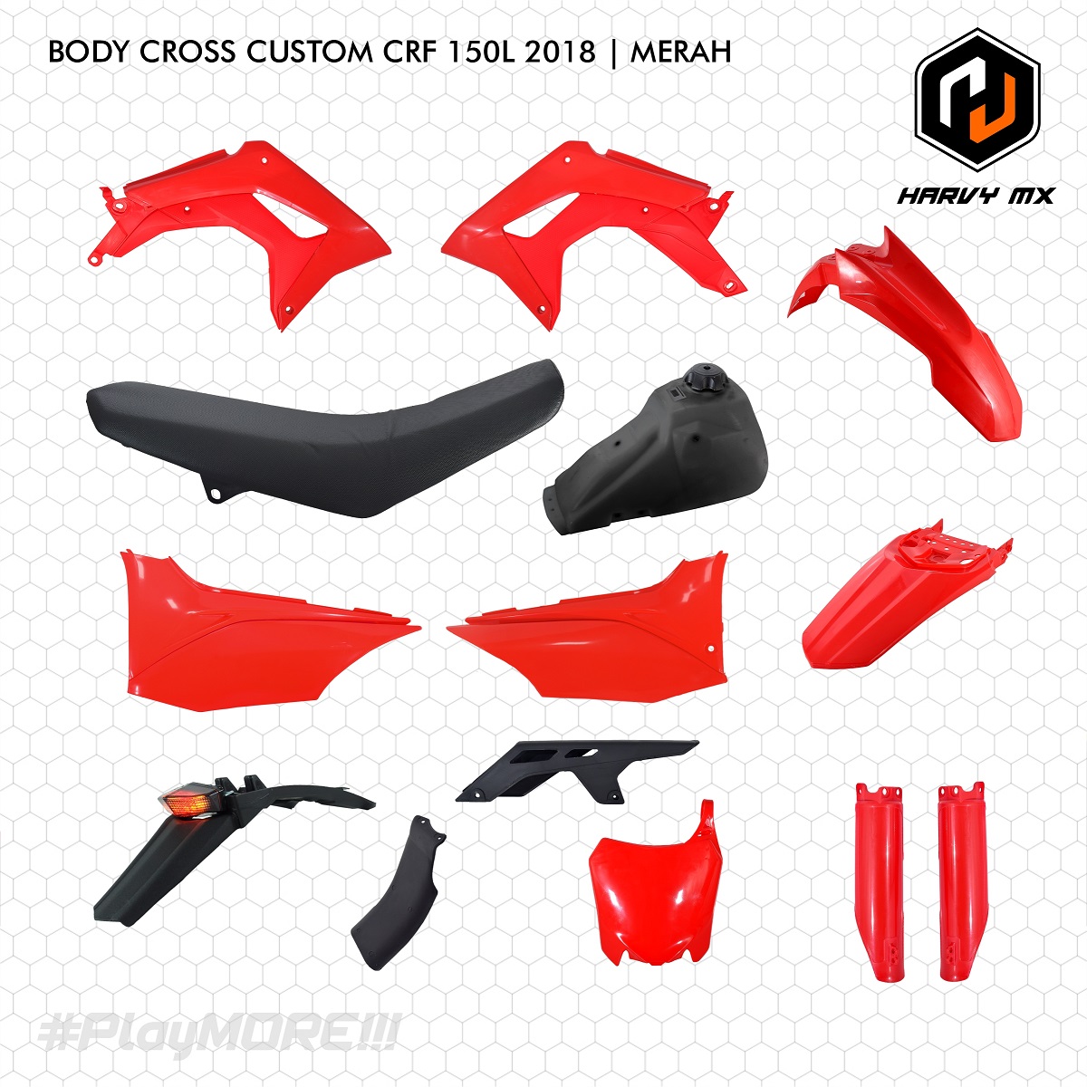 BODY FULL SET CRF 150 L BODY SET PNP CRF 150L HRV | Lazada Indonesia