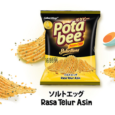 Potabee Selection Potato Chips 68 gr Rasa Telur Asin | Lazada Indonesia