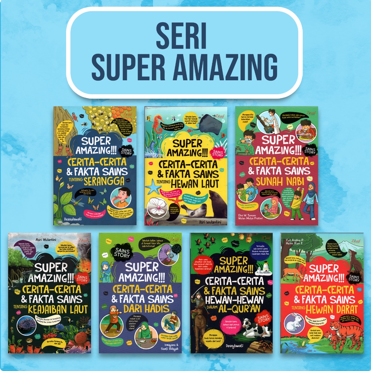 SERI SUPER AMAZING!!! Cerita-Cerita & Fakta Sains { 7 buku dalam 1 ...