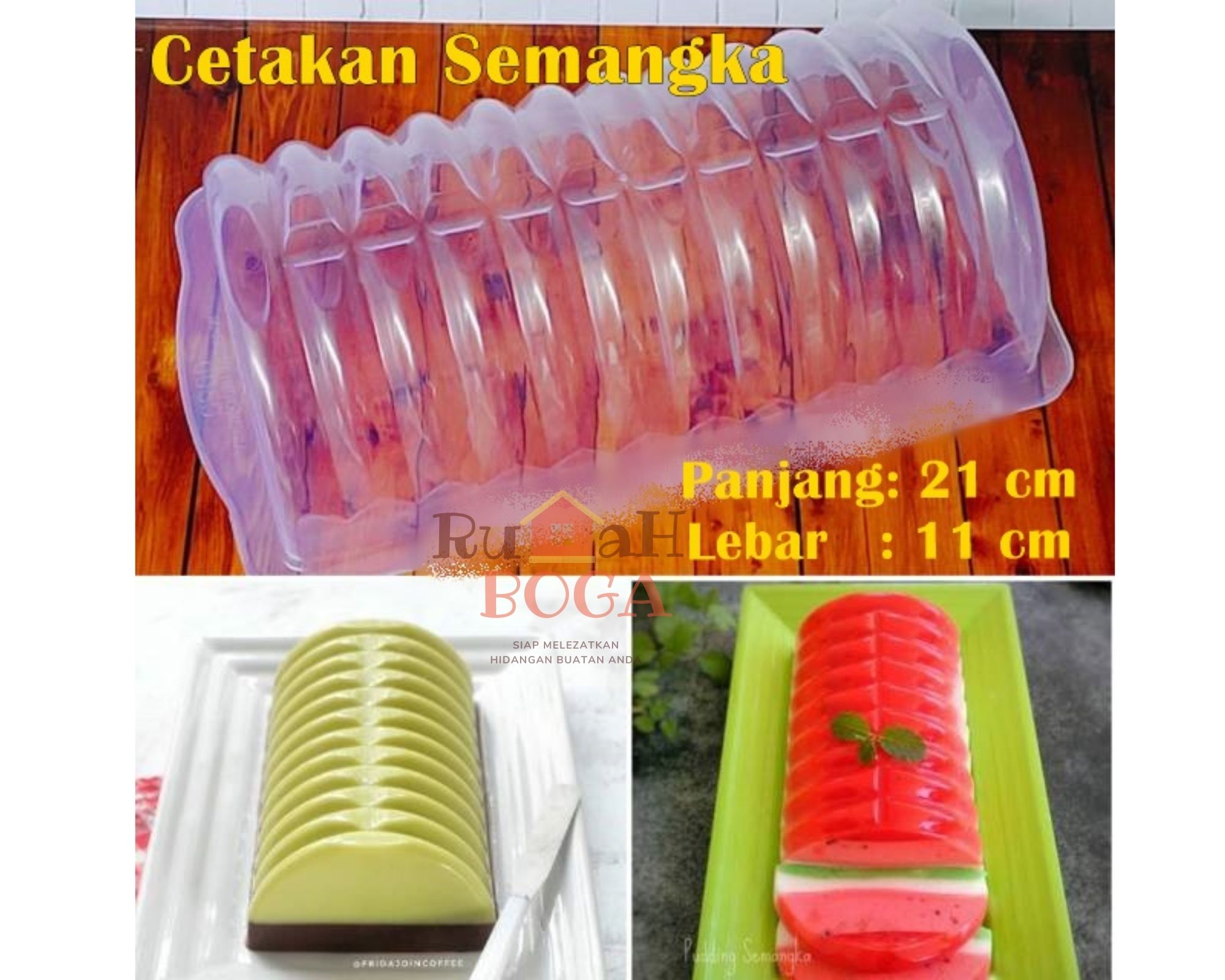 CETAKAN Loyang Kue Puding Pudding Agar Ager Jelly Jelli Jeli Jely ...