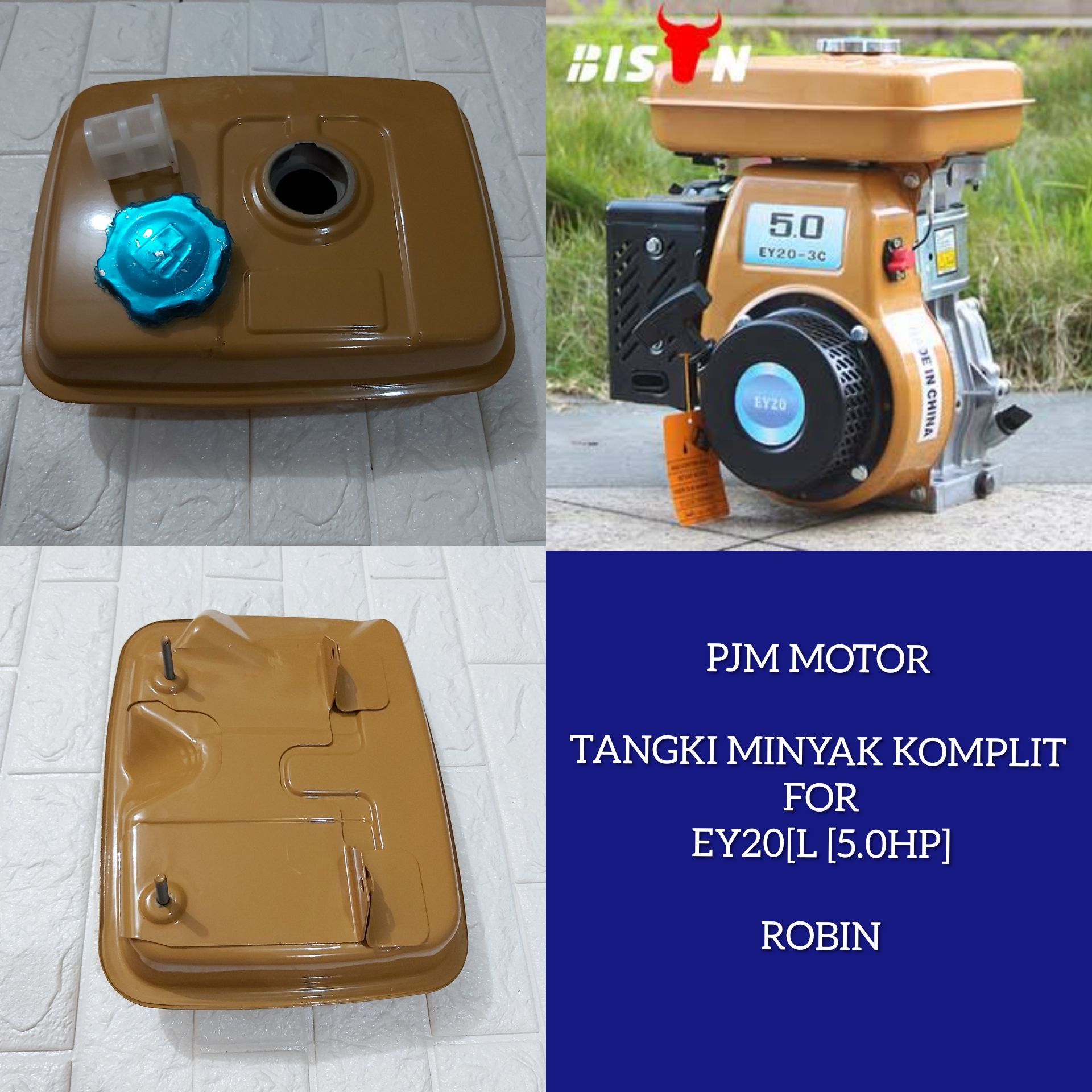 EY20 FUEL TANK ASSY TANGKI MINYAK BENSIN MESIN PENGGERAK ROBIN 5 HP EY ...