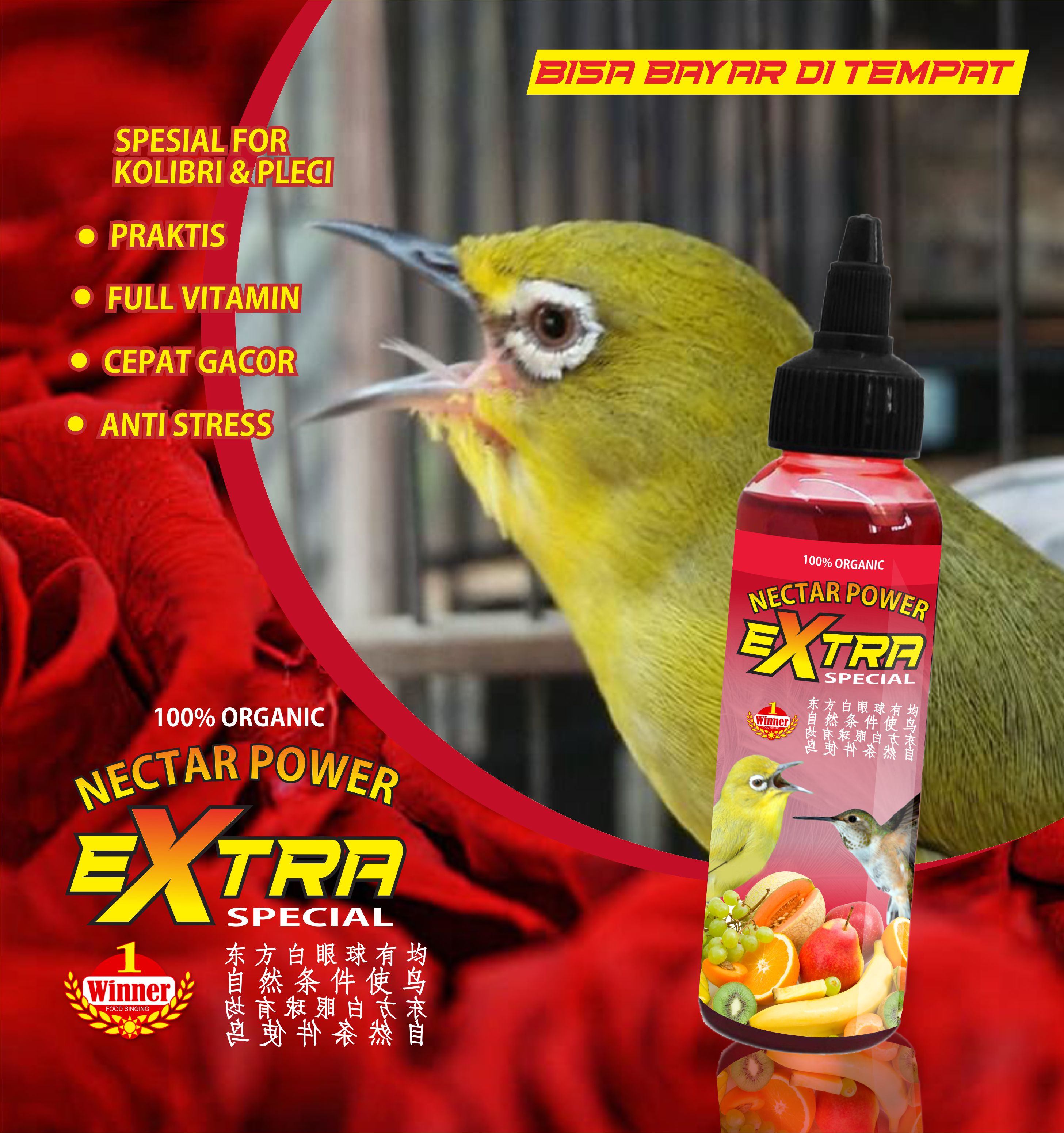 NECTAR FRUITY SPESIAL PLECI LOMBA DAN HARIAN 100ML | Lazada Indonesia