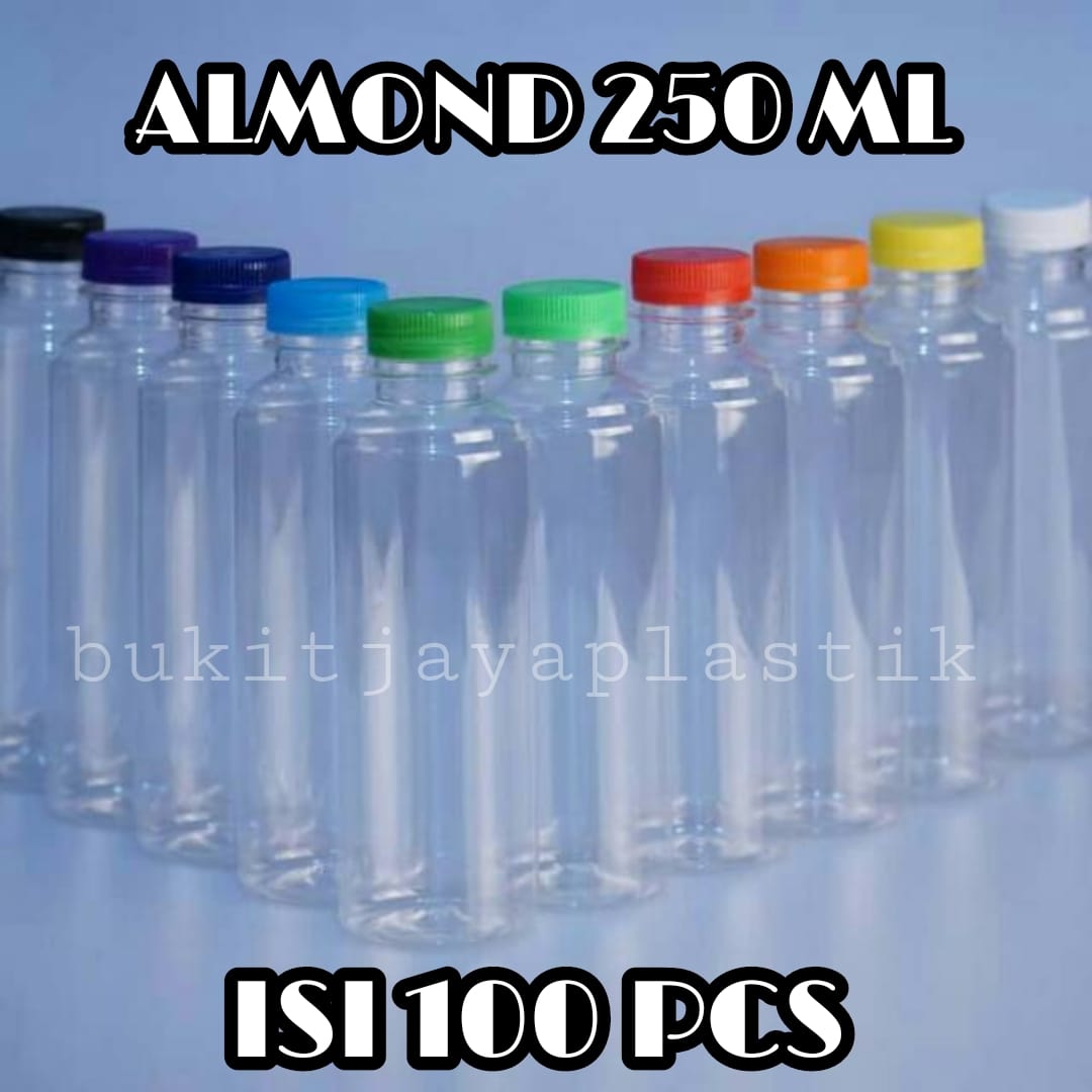 100 Pcs!! Botol Almond Bulat 250 Ml | Lazada Indonesia