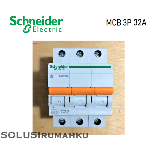 MCB 3 PHASE SCHNEIDER 32A / SIKRING 3 PAS 32 AMPERE / MCB 3P 32 A ...