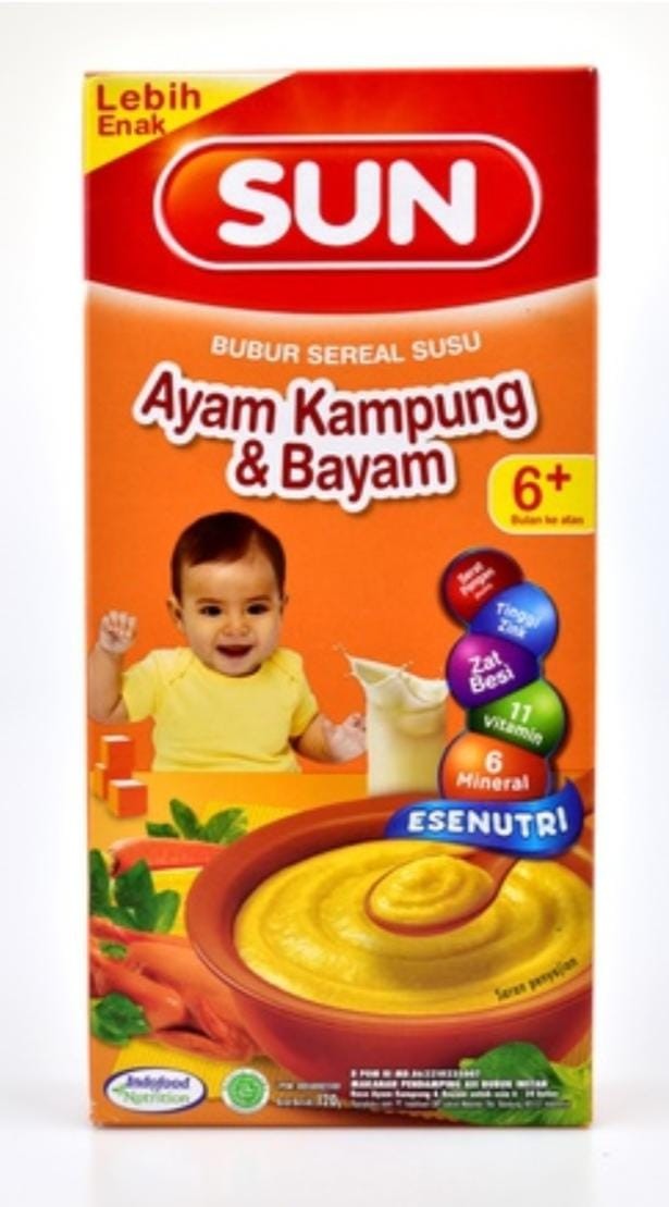 SUN Bubur Bayi Kemasan Box 120 gr - Untuk 6 Bulan Keatas - MPASI - Rasa ...