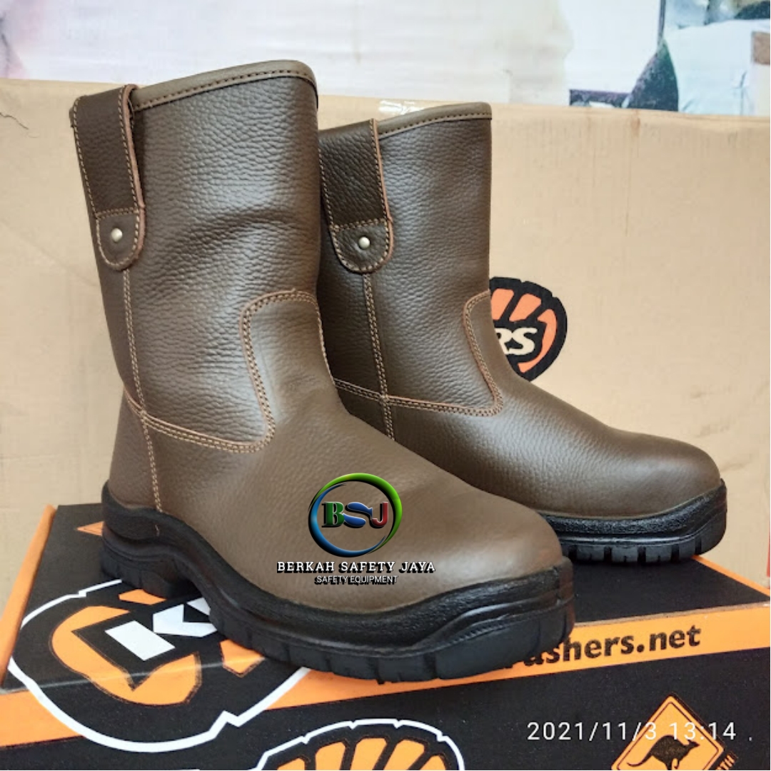 Sepatu Safety Krushers Texas Brown - Safety Shoes Krusher Texas ...