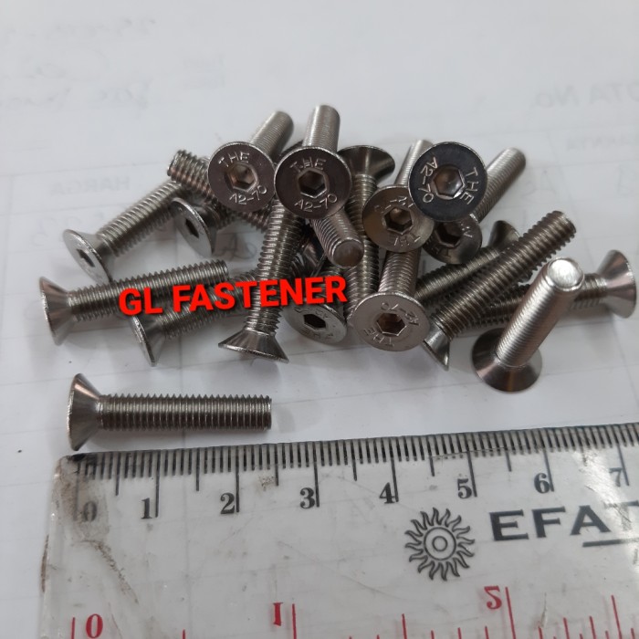 Verseng L Stainless steel 304 M5 x 25 Countersunk Baut JFL VL SUS 304 | Lazada Indonesia