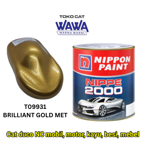 cat duco nippe 2000 brilliant gold met T09931 emas metalik 1kg/ecer ...