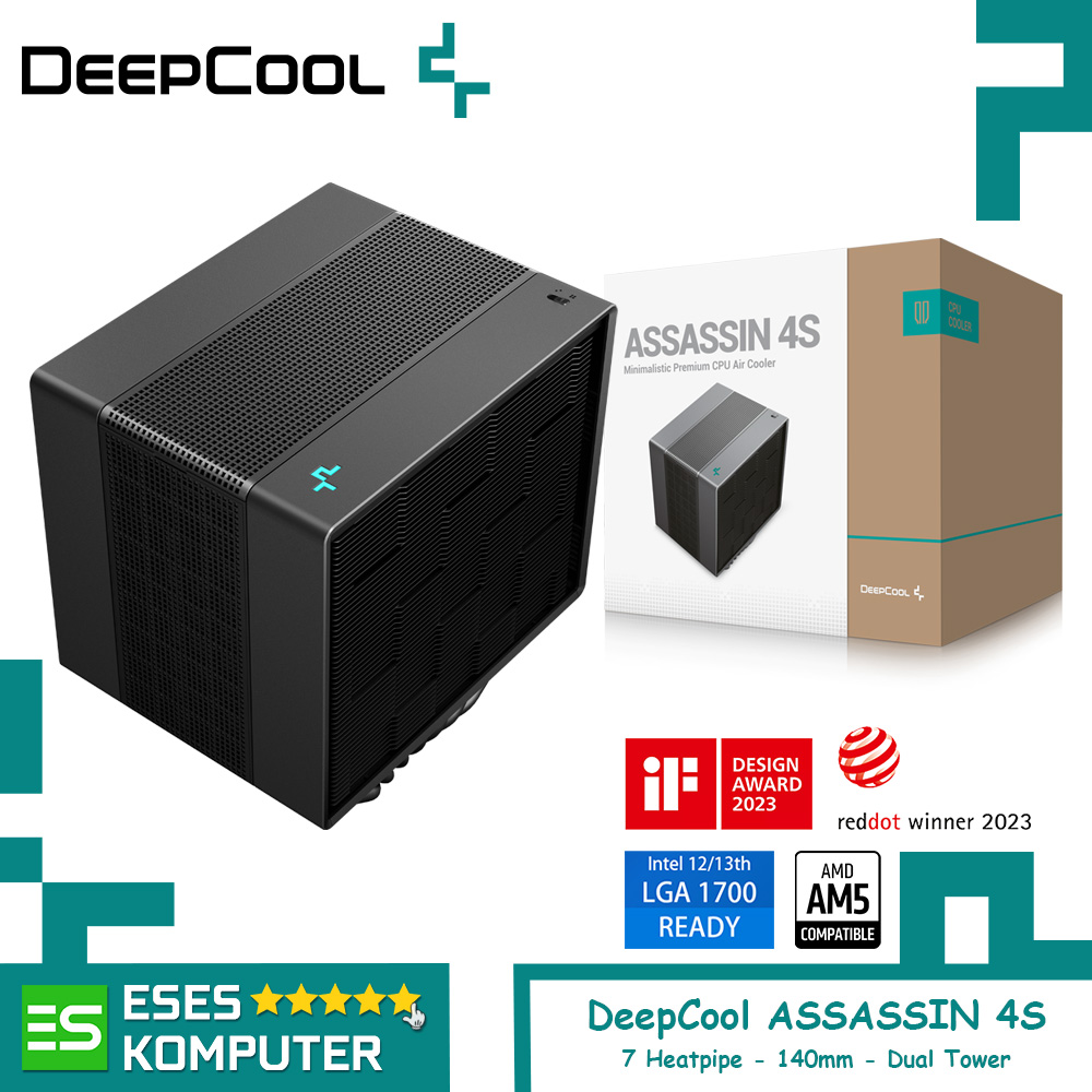 DeepCool ASSASSIN 4S BLACK | Minimalistic Premium Twin Tower AIR CPU ...
