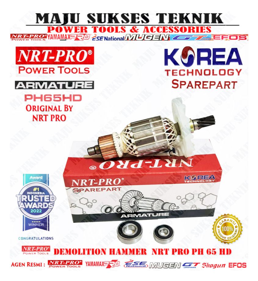Armature Angker NRT PRO PH 65 HD Untuk Mesin Jack Hammer HITACHI PH 65 PH65 PH65HD PH 65HD ...
