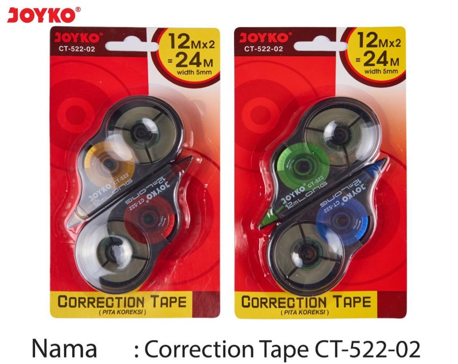 Tipex Roll / Correction Tape Joyko CT 522 533 559 isi 12 pcs | Lazada ...