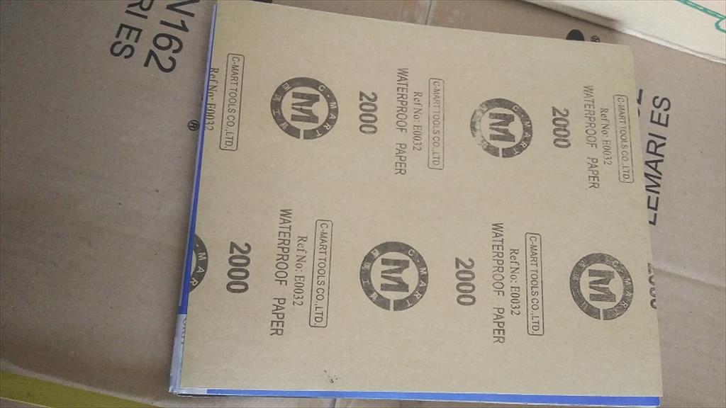 Amplas Lembaran Grit 2000 Kertas Waterproof Abrasive Halus C-Mart ...