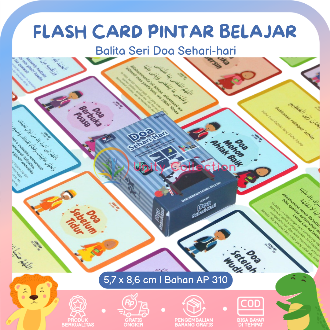 Flashcard Edukasi Anak Seri Doa Sehari-Hari | Lazada Indonesia