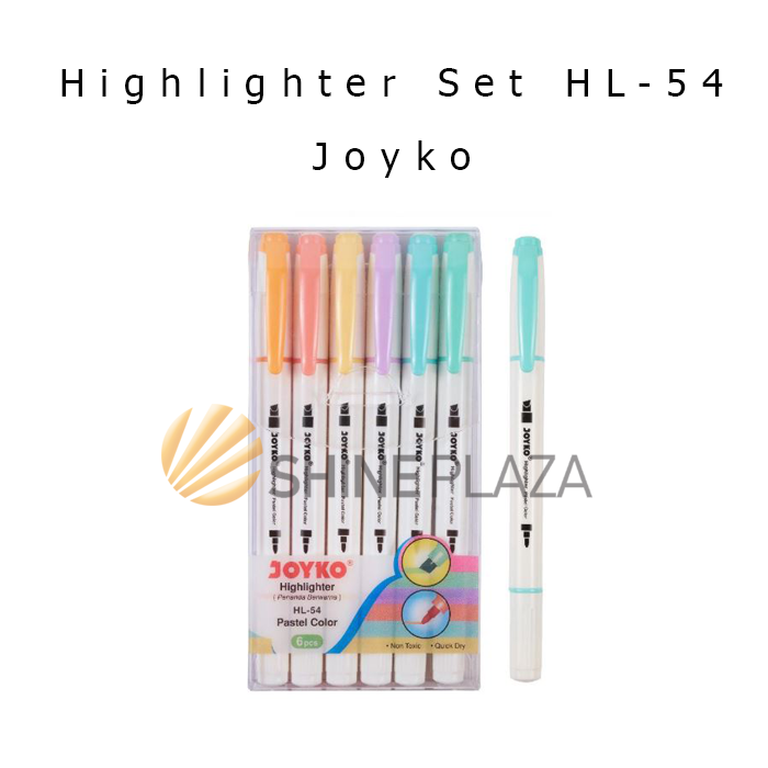 Highlighter Joyko HL-54 - Highlighter Joyko Pastel Color HL-54 | Lazada ...