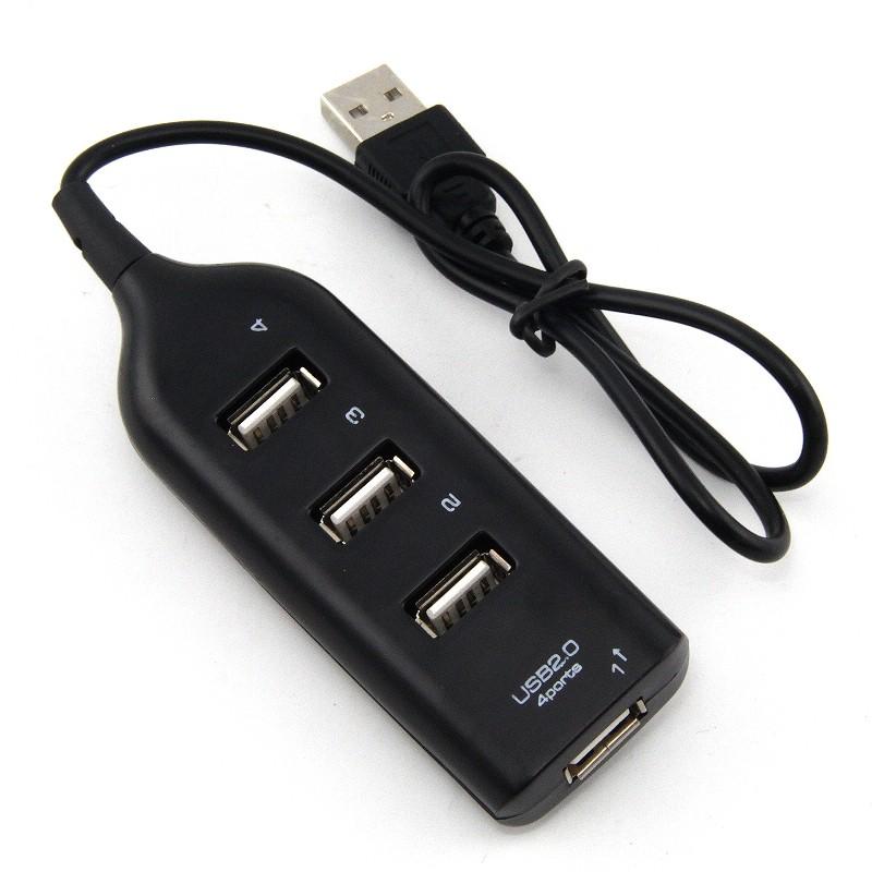 USB HUB MURAH 4 PORT KONEKTOR / CONNECTOR USB 2.0 PLUG & PLAY - BLACK ...