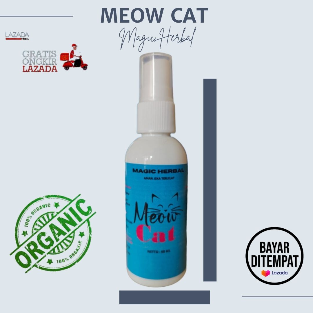 MEOW CAT Obat Jamur Kucing Dan Scabies Obat Kulit Spray Obat Kucing ...