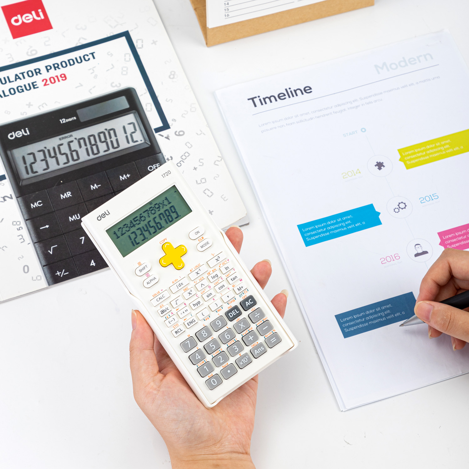 Deli Scientific Calculator / Kalkulator Ilmiah 300 fungsi Garansi 5 ...