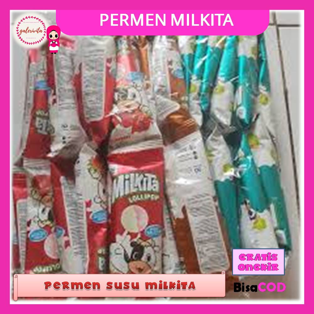 Permen Lolipop Susu 2 Pcs / Permen Milkita Loli / Permen Susu / Permen ...
