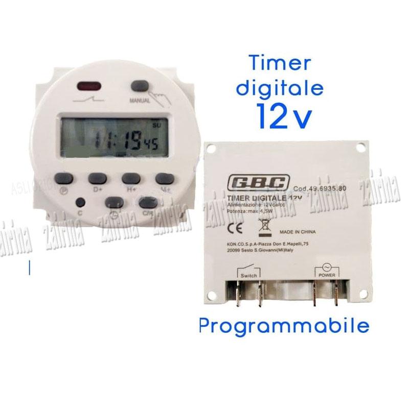 Dc 12v Digital Timer Programmable Switch Auto On Off Timer 12v volt DC ...
