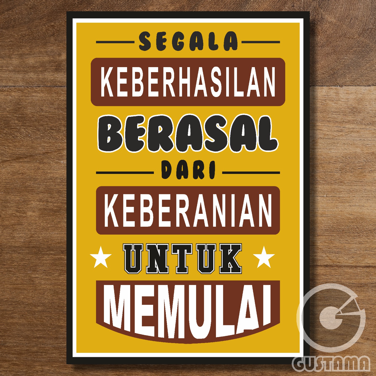 Poster Kata Motivasi Sukses, Quotes Kata Bijak Laminasi A3 | Lazada ...