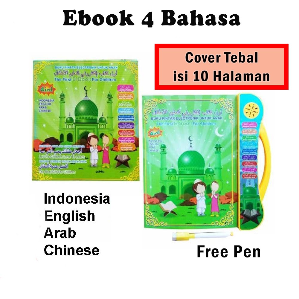 Mainan Edukasi Anak - Ebook Muslim 4 BAHASA / Mainan Anak Edukatif ...