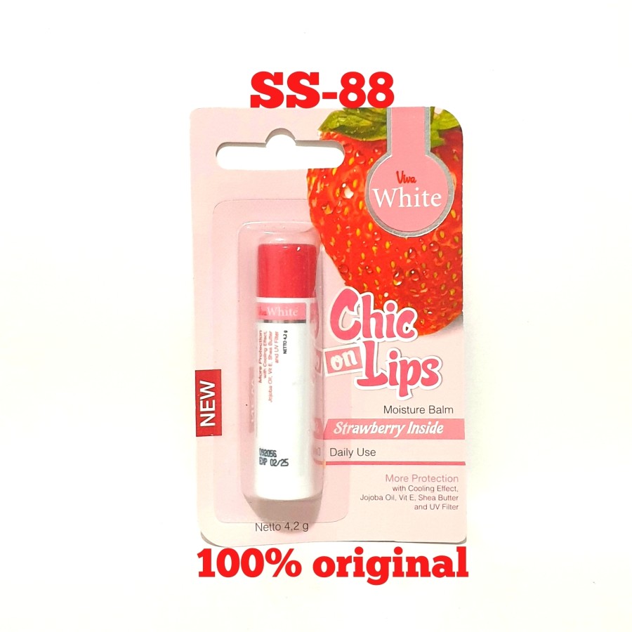 VIVA CHIC ON LIPS LIPBALM strawberry Blast | Lazada Indonesia