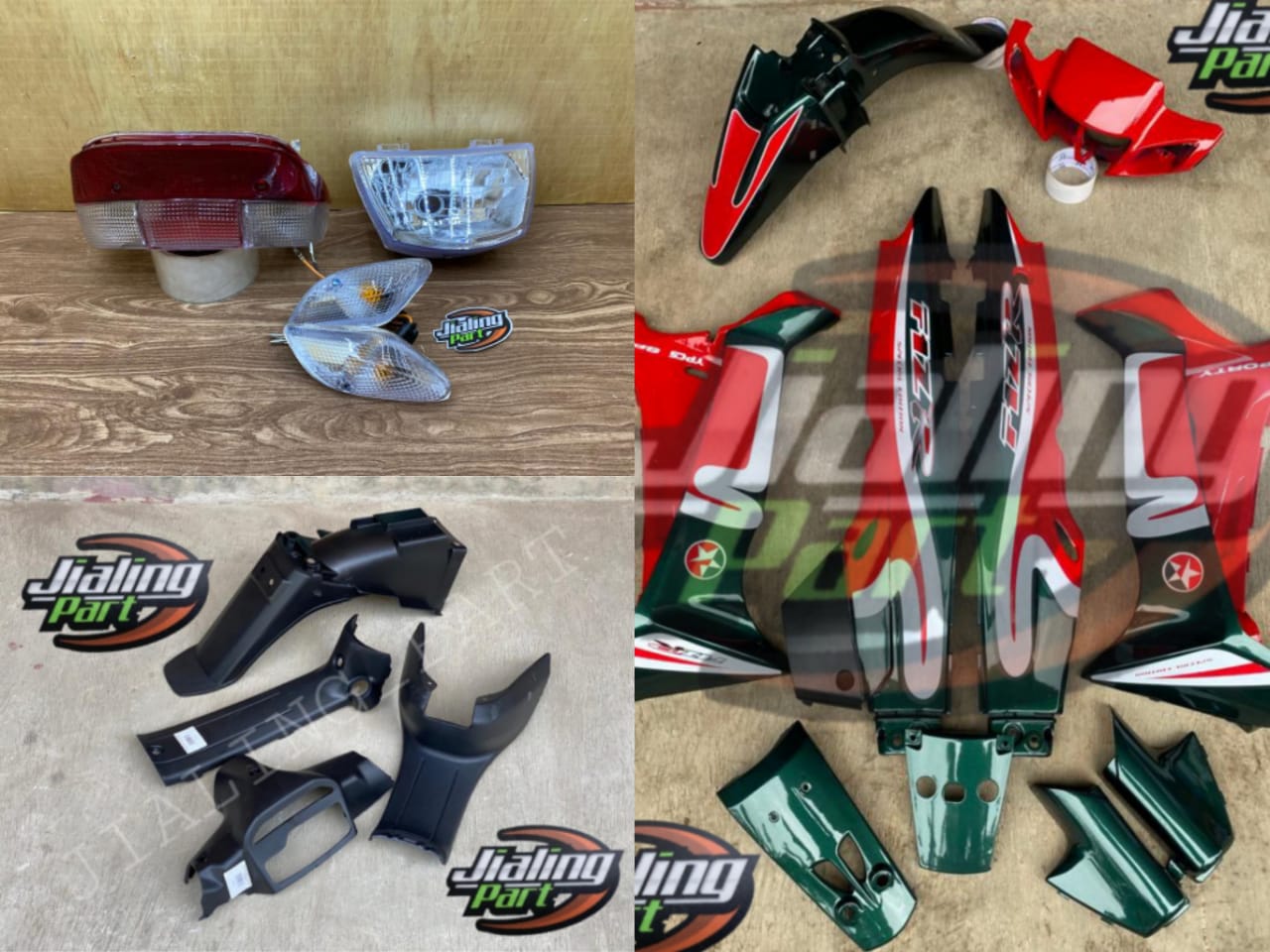 Cover body full set Yamaha Fiz R caltex hijau botol full set body halus ...