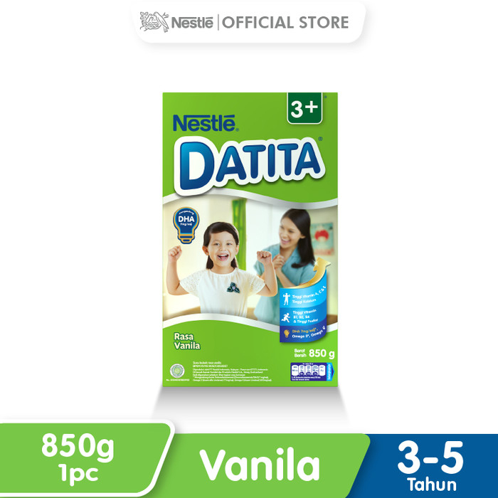 NESTLE DATITA 3+ Rasa Vanilla Susu Pertumbuhan Anak 3-5 Tahun Box 850g ...