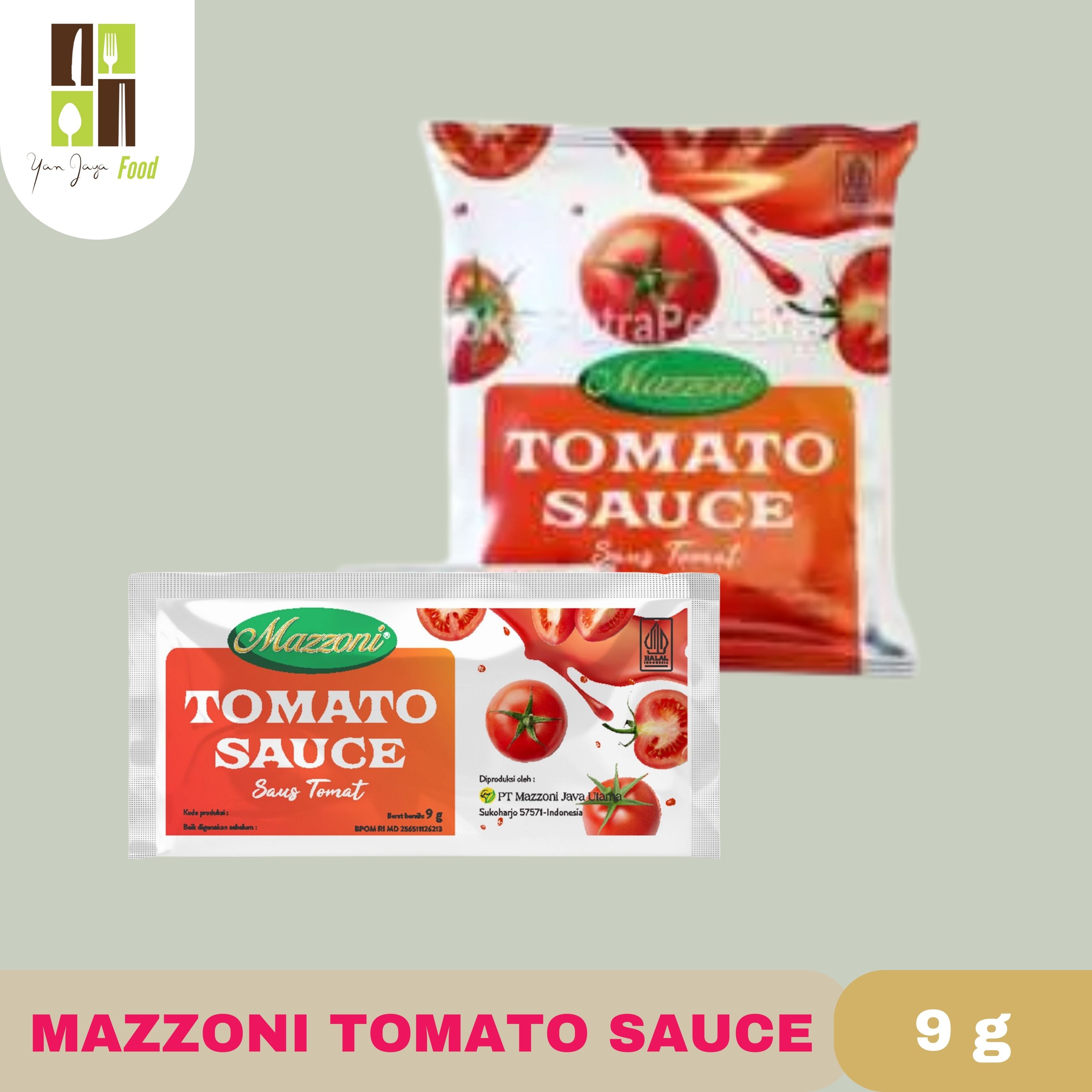 Mazzoni Tomato Sauce / Saus Tomat Sachet 9gr Isi 24 | Lazada Indonesia