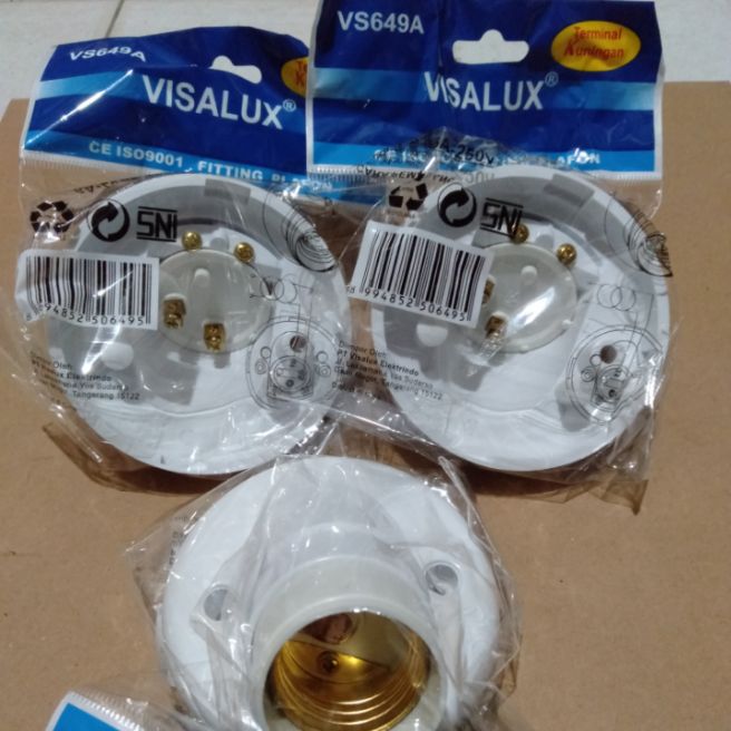 Fitting Plafon Lengkung E27 6A 250V~ Visalux VS649A | Lazada Indonesia
