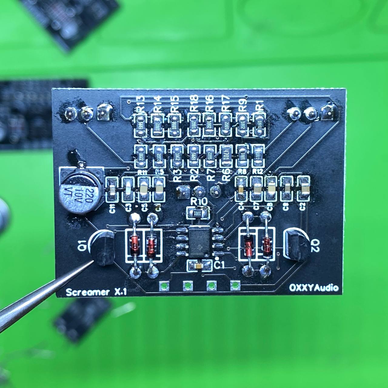 Effect Guitar Screamer based on Tube Screamer Clone PCB efek gitar ...