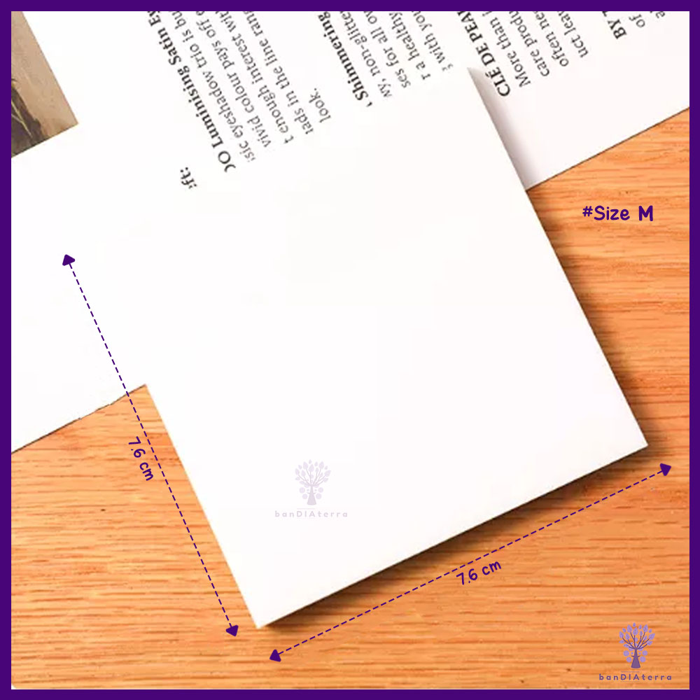 Bandiaterra 0647 Sticky Notes Transparan 50 lembar / Transparent Sticky ...