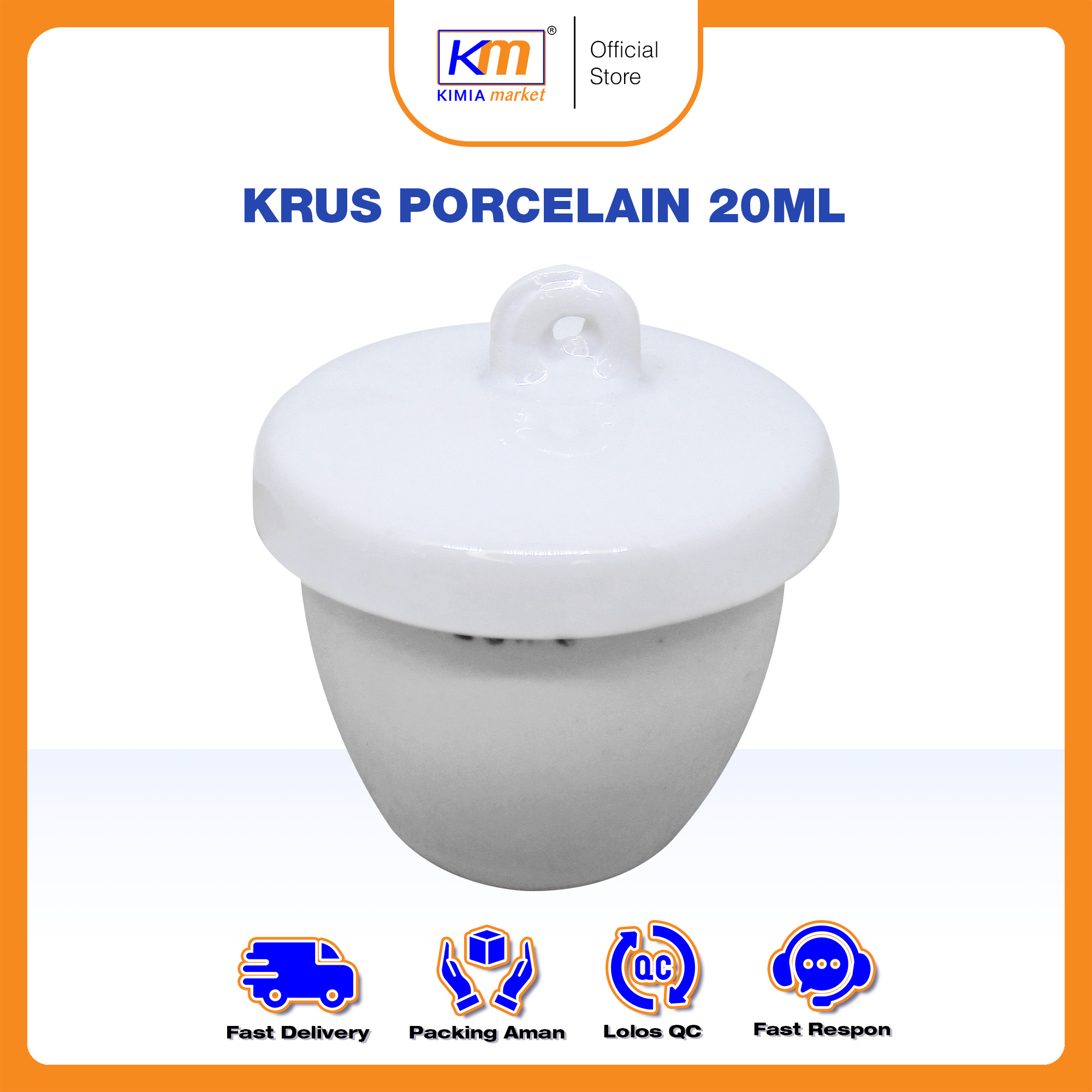 Cawan Porselen atau Krus Porselen laboratorium 20 ml | Lazada Indonesia