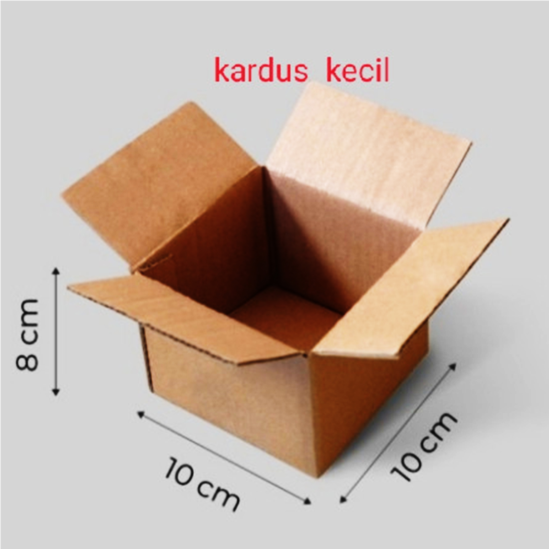 Kardus Polos Kecil Kondisi Baru Ukuran 10x10x8 Untuk Packing Kemasan ...