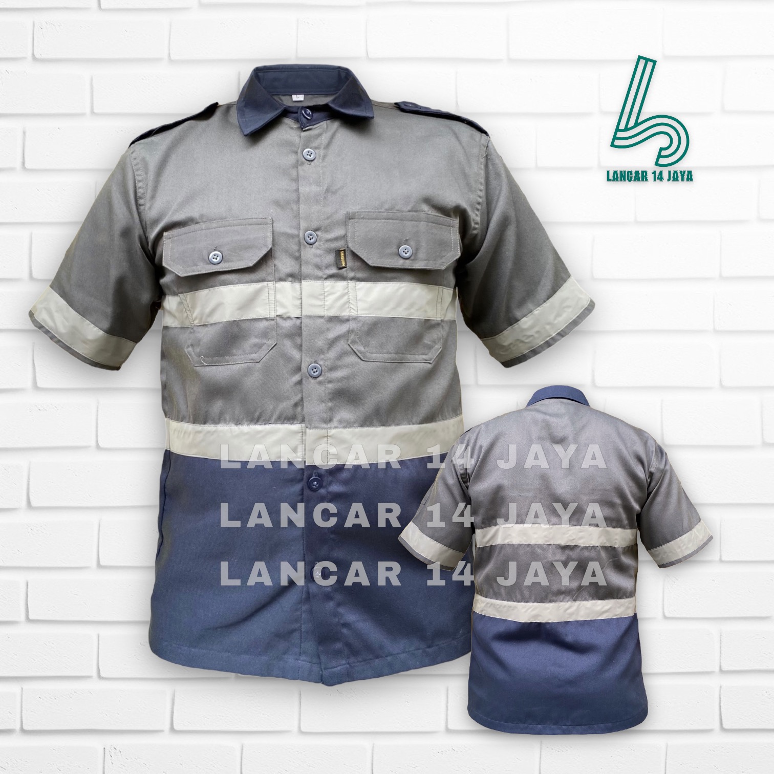Kemeja Wearpack Atasan Lengan Pendek/ Baju safety APD K3 Original 100 % ...