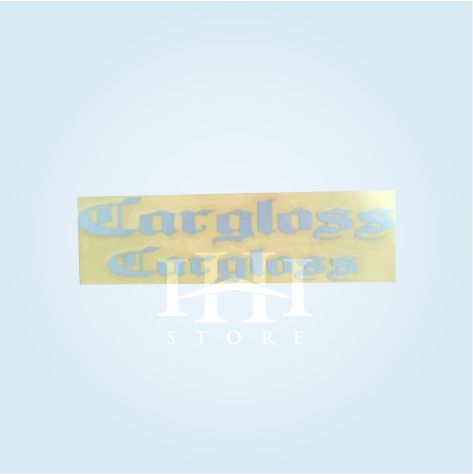 Sticker Helm Retro Cargloss SNI - Hitam Putih Fosfor Original | Lazada ...