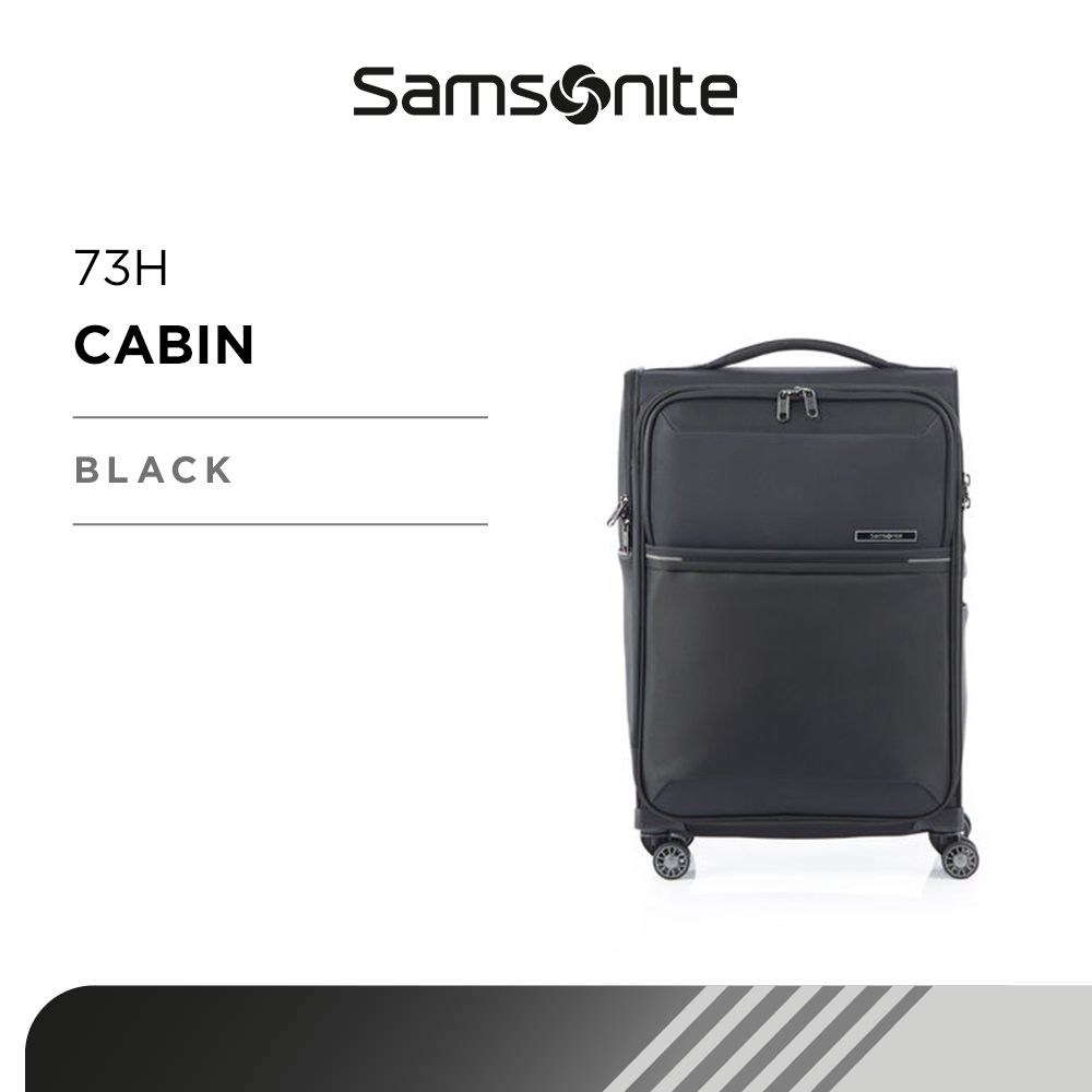 Samsonite Koper Softcase 73H Spinner Cabin 20 Inch - Black | Lazada ...