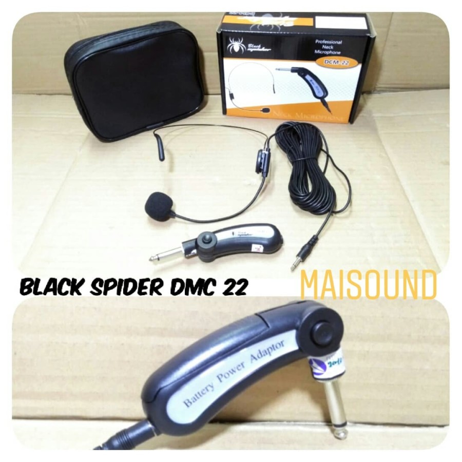 MIC JEPIT CLIP ON BLACK SPIDER DCM 22 ORIGINAL MICROPHONE BLACKSPIDER DCM22 | Lazada Indonesia