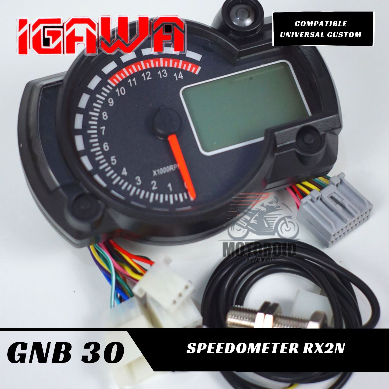 SPEEDOMETER IGAWA RX1N Custom Universal Supra Rx King Mx dll Spido RX 1 ...