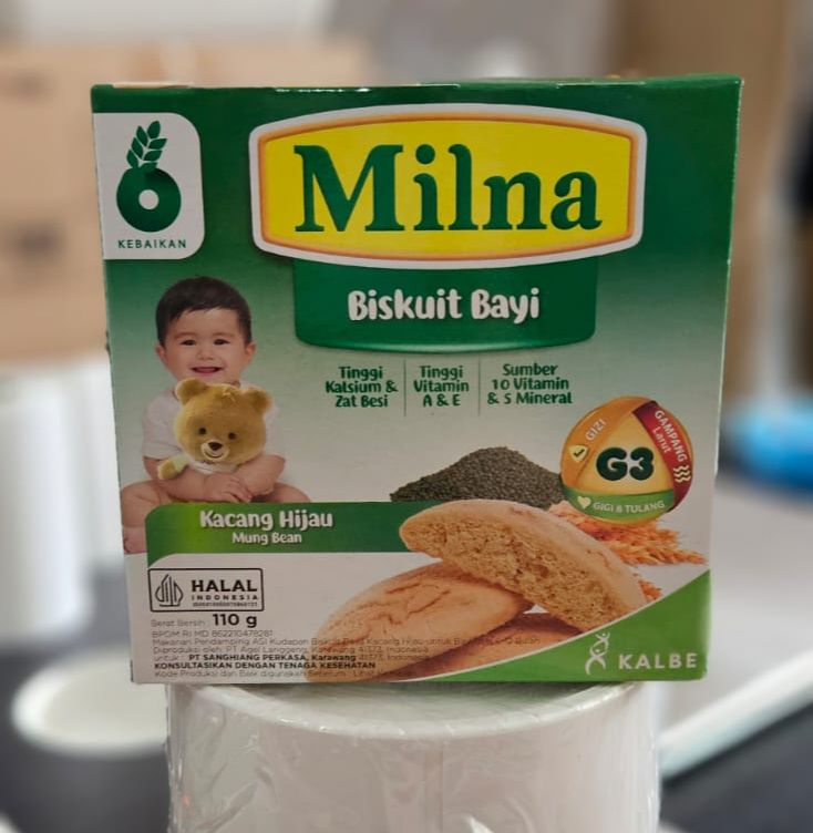 MILNA BISKUIT BAYI 6+ 110g / Biskuit Bayi Milna / Untuk 6 bulan ...