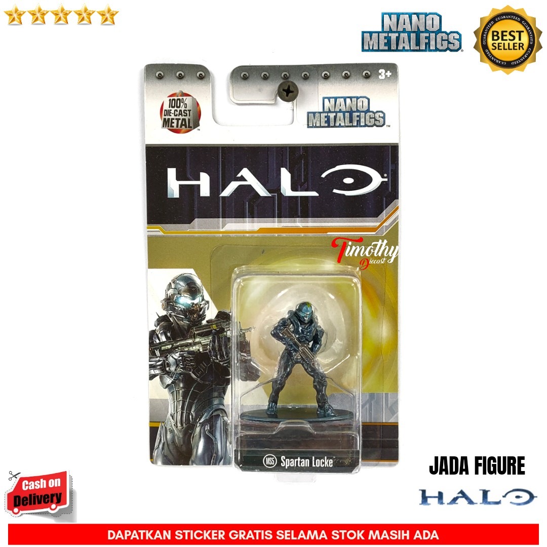 Nano Metalfigs Jada Figure Halo Spartan Locke Timothy Diecast | Lazada ...