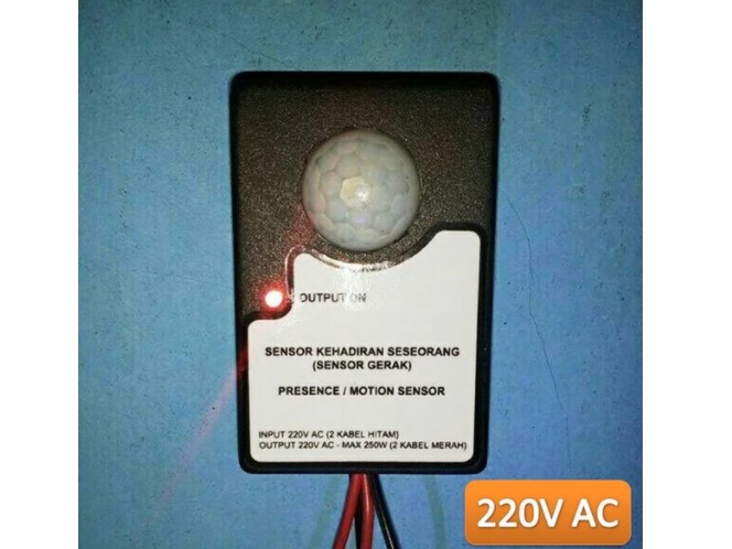 Saklar sensor gerak (kehadiran seseorang) otomatis - motion sensor ...