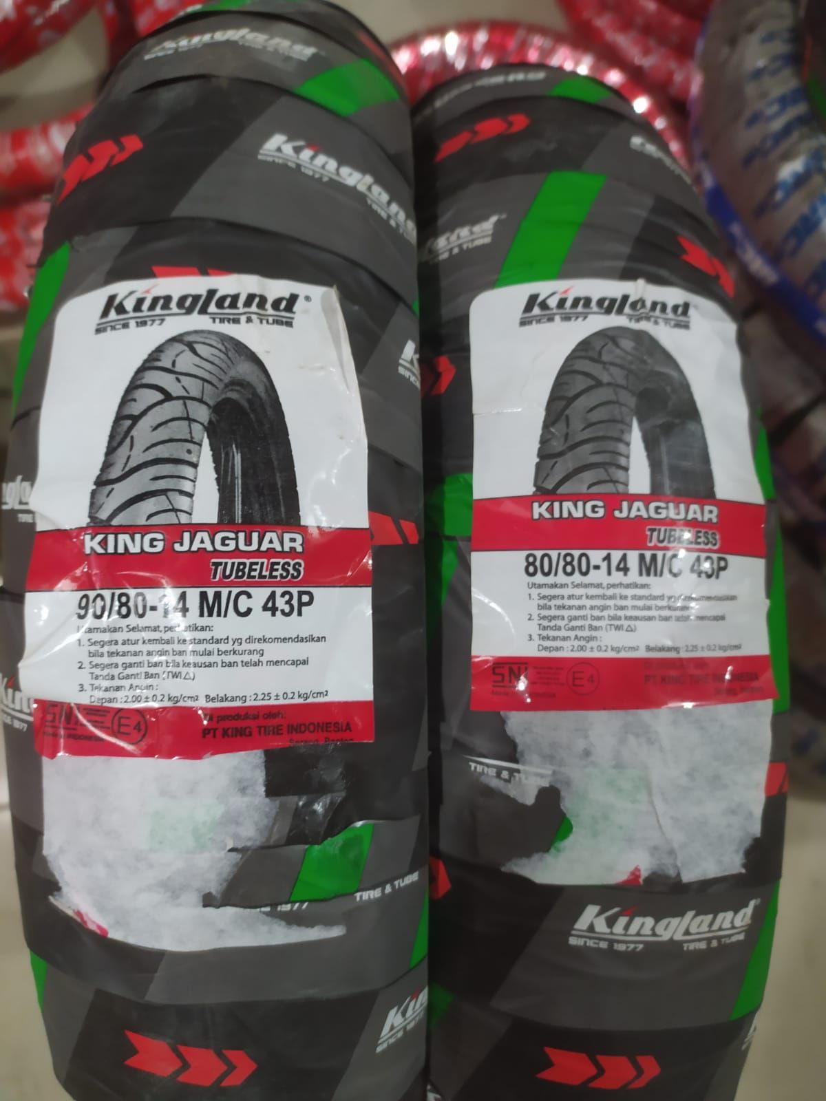 BAN LUAR MOTOR 80/80-14 DEPAN TUBELESS KINGLAND (SNI) | Lazada Indonesia