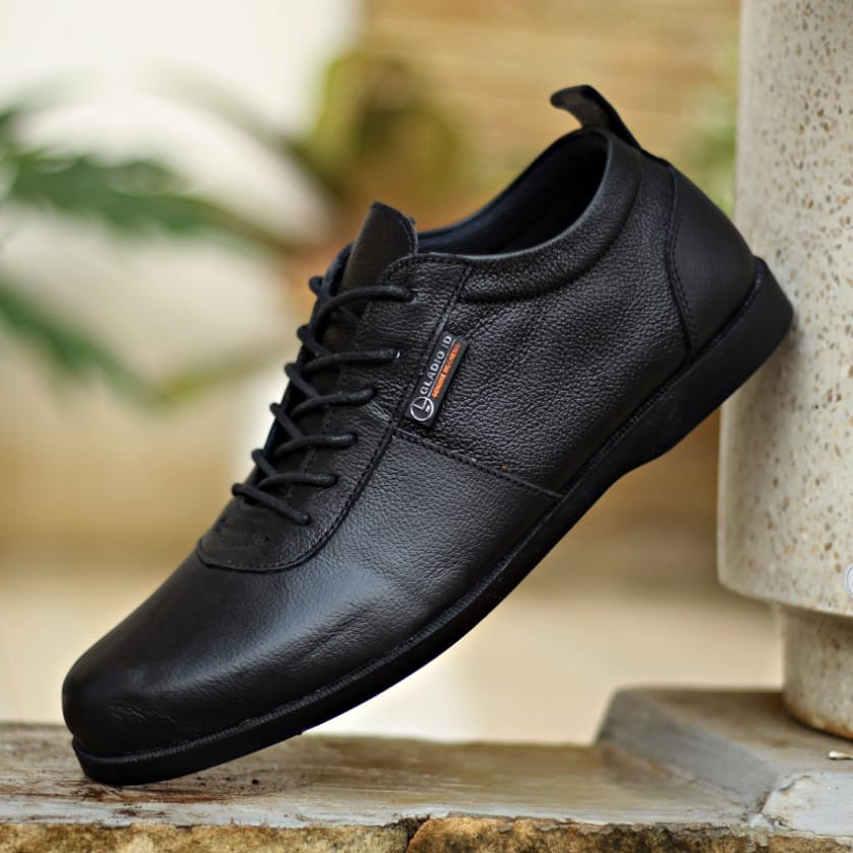 Sepatu Kerja Kantor Formal Pria Laki Dewasa GLADIO Pansus Tali Kulit ...