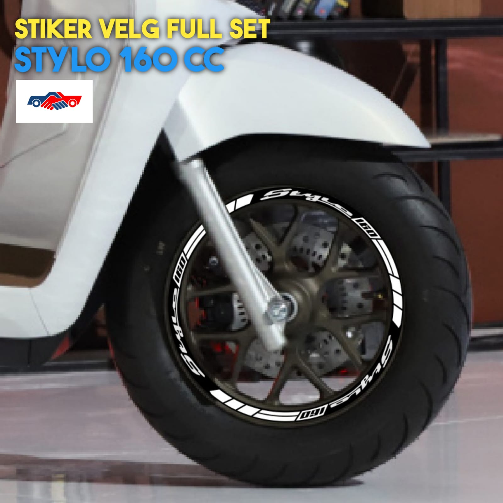 stiker velg stike variasi STYLO 160 fullset depan belakang | Lazada ...