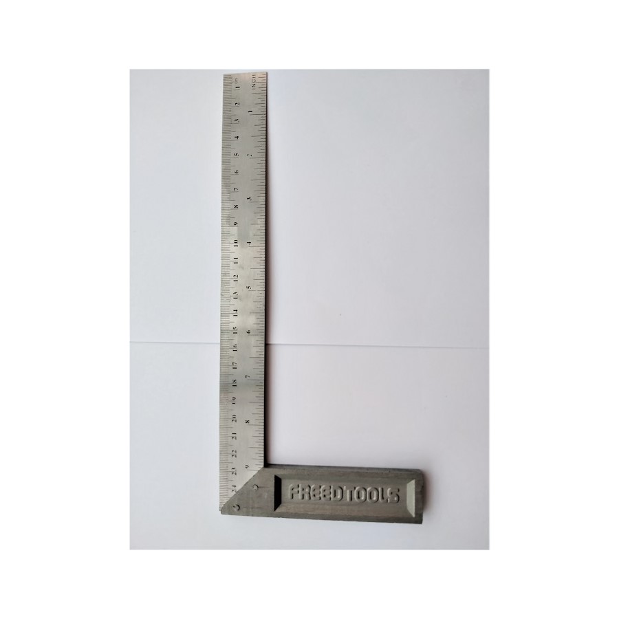 Penggaris Siku Tukang 25 cm / 10" Stainless Steel Alat Perkakas Tukang ...